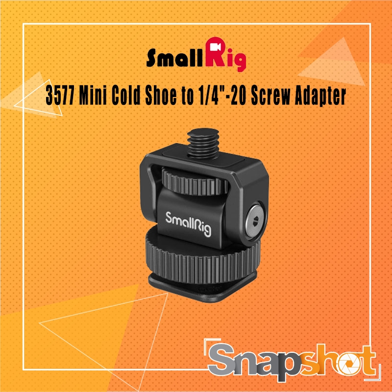 SmallRig - 3577 Mini Cold Shoe to 1/4"-20 Screw Adapter | Shopee Thailand