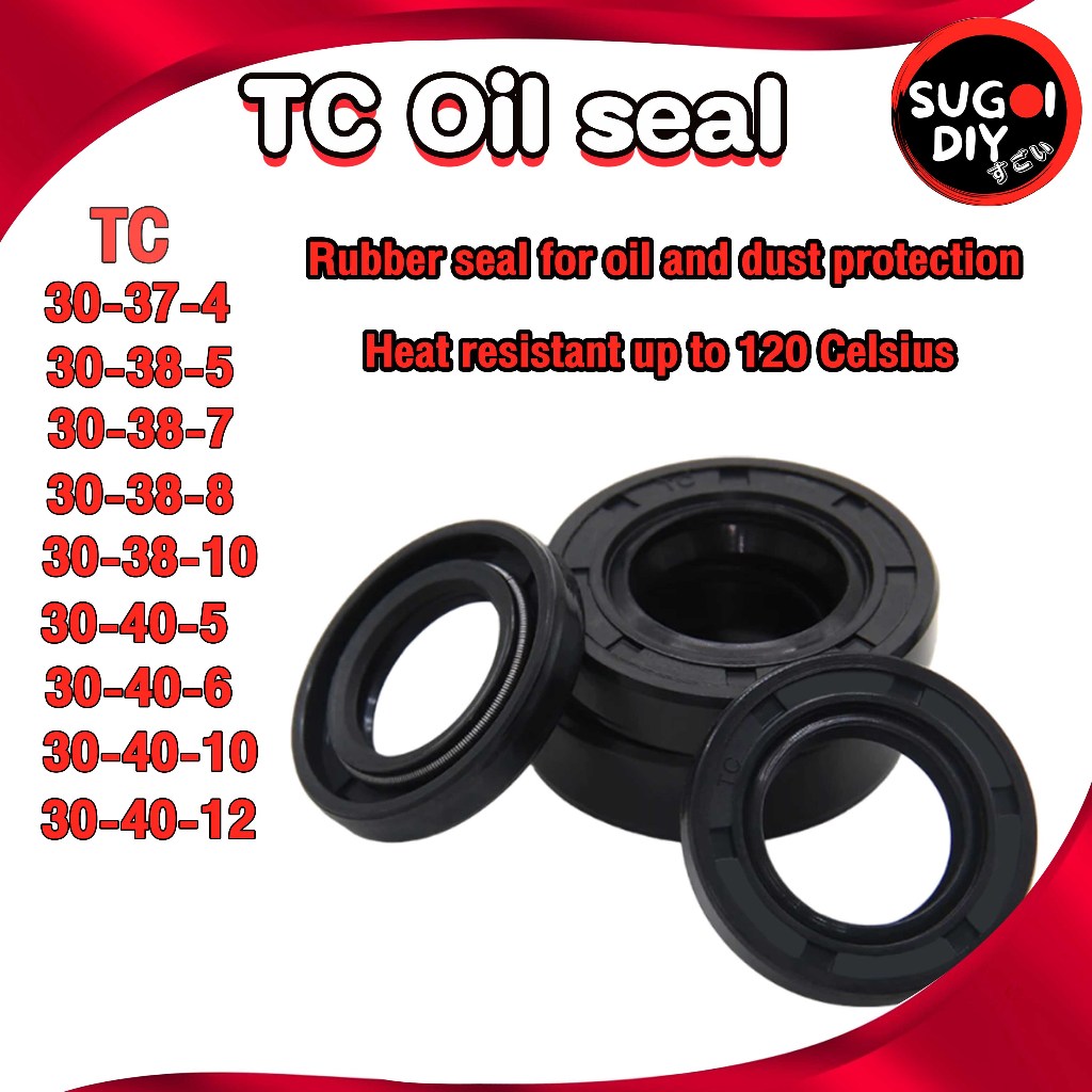 Oil seal ซีลยาง TC30-37-4 30-38-5 30-38-7 30-38-8 30-38-10 30-40-5 30 ...