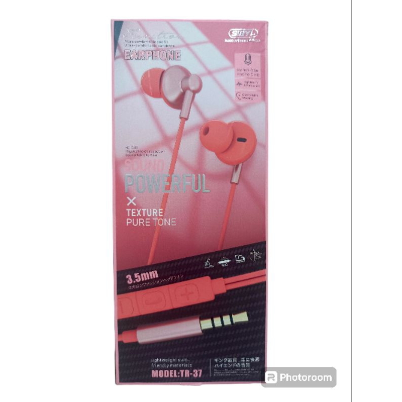 หูฟังSIBYL Earphone รุ่นTR-37 | Shopee Thailand