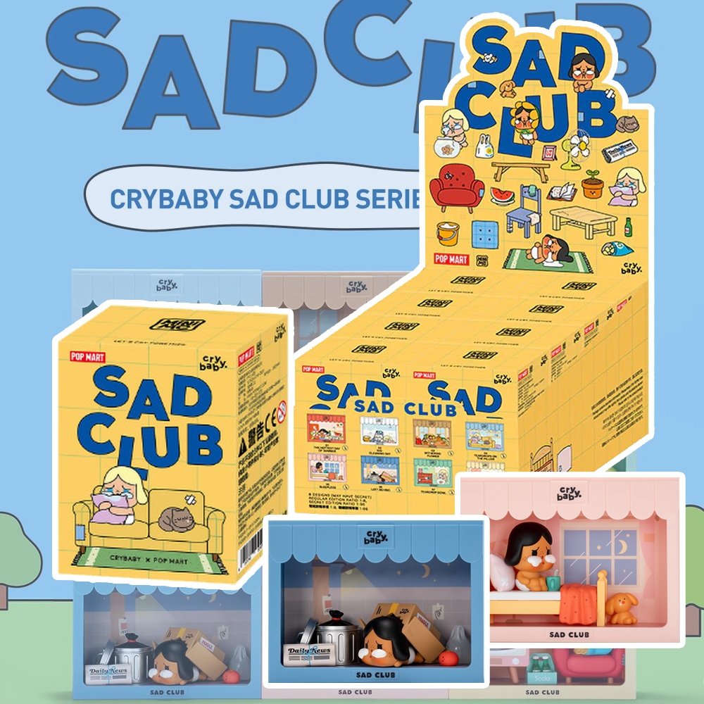 !!พร้อมส่ง!! CRYBABY Sad Club Series Scene Sets - POP MART | Shopee ...