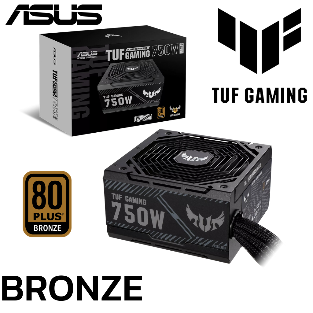 POWER SUPPLY (อุปกรณ์จ่ายไฟ) ASUS TUF GAMING 750B - 750W 80 PLUS BRONZE (BLACK) | Shopee Thailand