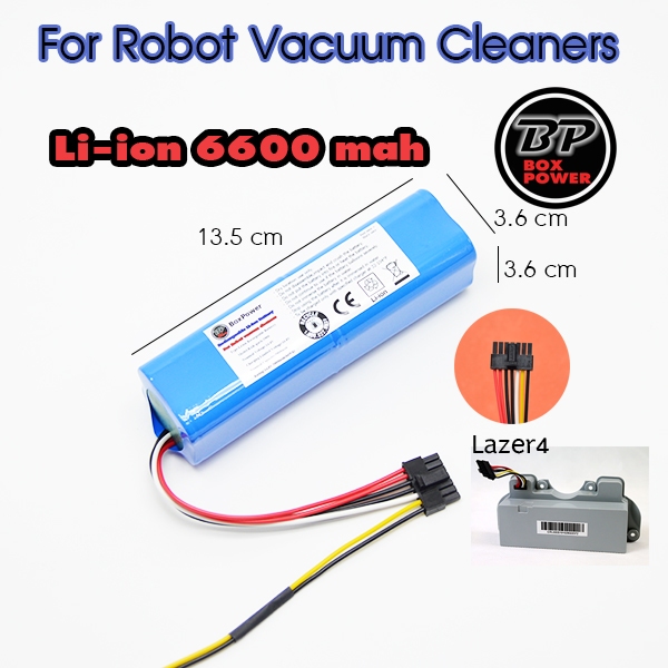 แบตเตอรี่สำหรับหุ่นยนต์ดูดฝุ่น และเครื่องดูดฝุ่นอัตโนมัติ Auto Bot Lazer4 (Li-on5200- 6600mah ...