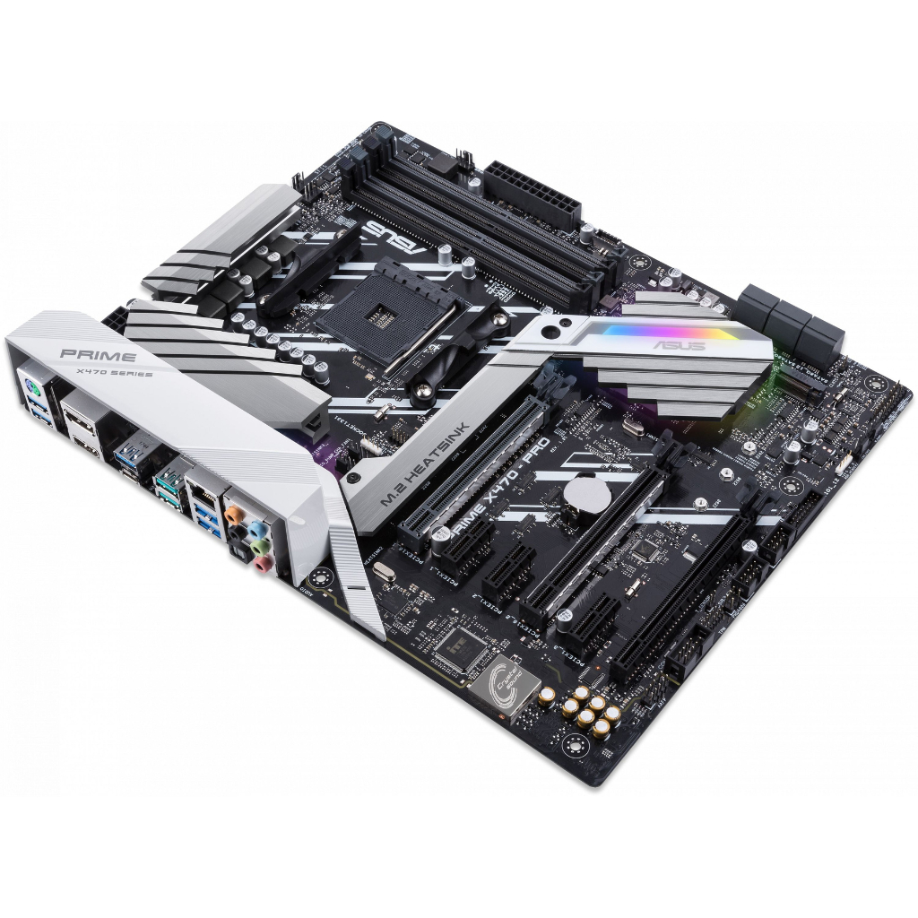 MAINBOARD (เมนบอร์ด) AM4 ASUS PRIME X470-PRO DDR4 Support 5000 Series ...