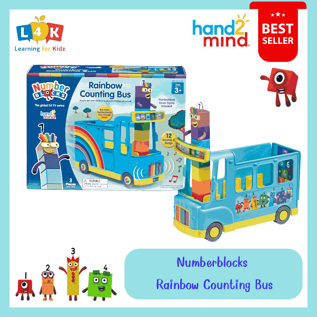 NEW!!!**แบรนด์hand2mind***Numberblocks® Rainbow Counting Bus **เหมาะ ...