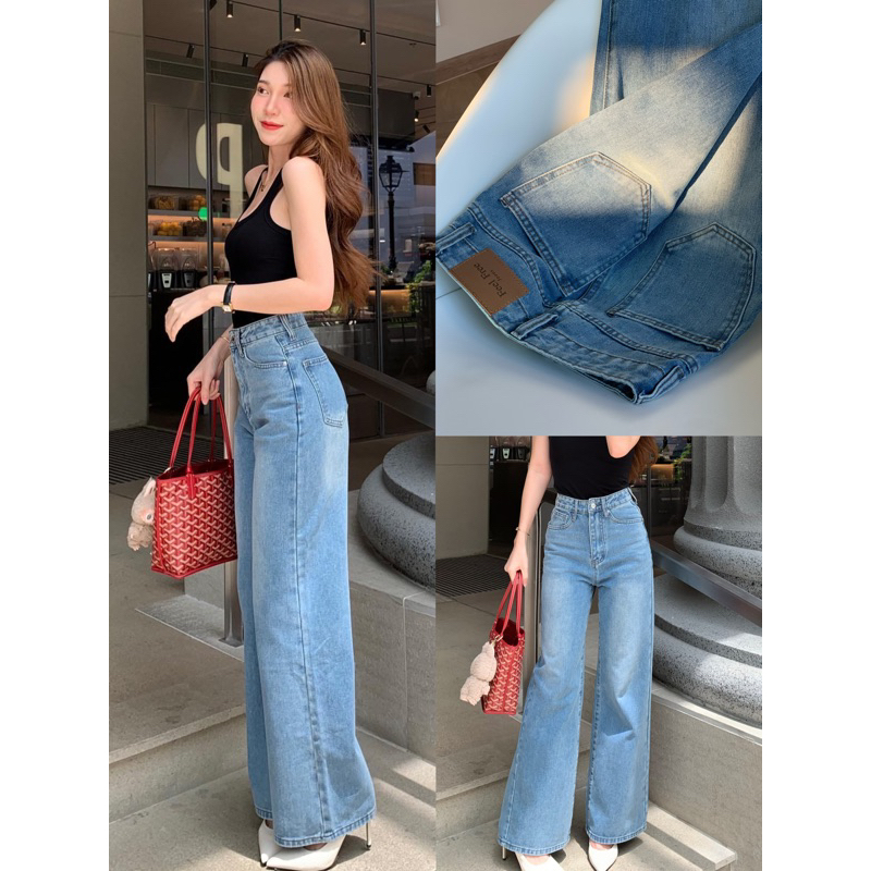 Queen Jeans 1090.- กางเกงยีนส์เอวสูง ทรงสวยเนื้อผ้ายีนส์พรีเมียม ใส่ ...