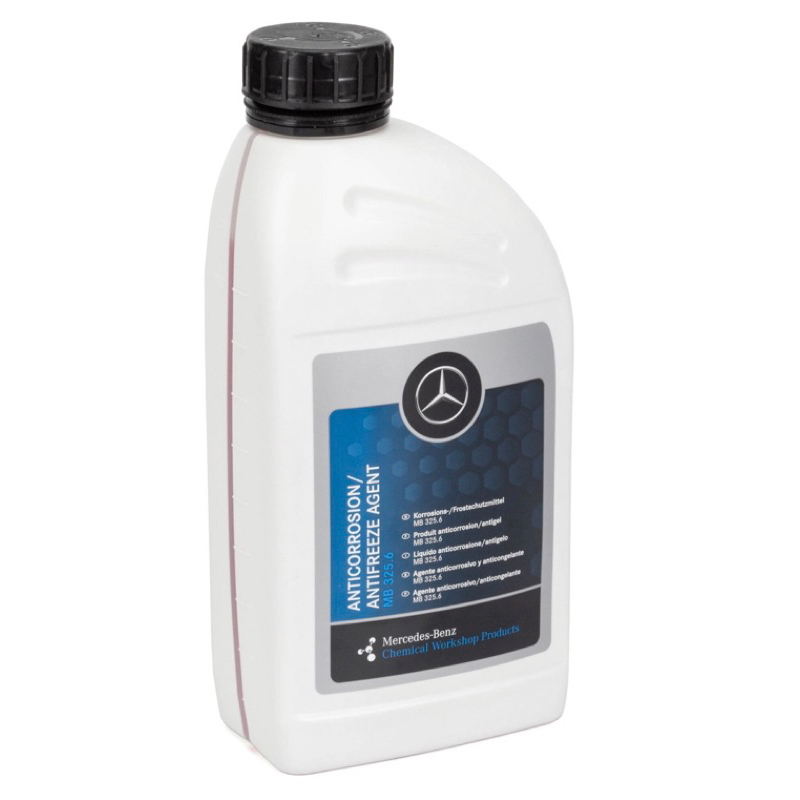 น้ำยาหม้อน้ำ Mercedes Benz coolant MB 325.6 ชมพู แท้(1 ลิตร) | Shopee ...