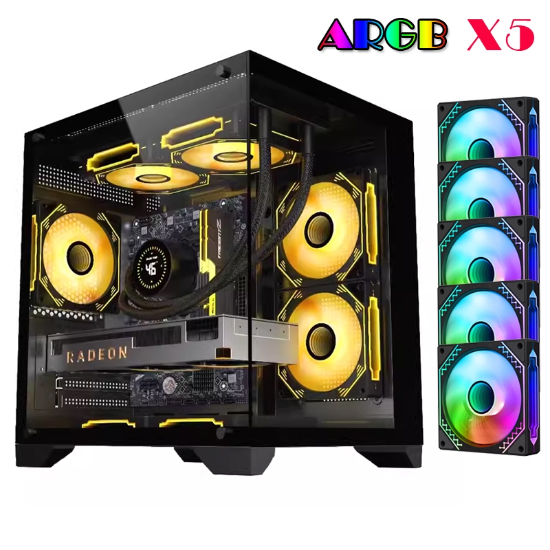 Mingsu sea view room mini case computer case M-ATX black support water ...