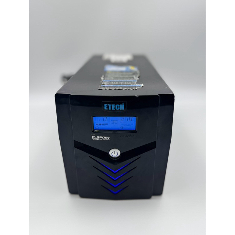 UPS เครื่องสำรองไฟมือสอง (second hand) ETECH E-Sport RGB 1200VA/840W สินค้าพร้อมใช้งาน รับประกัน ...