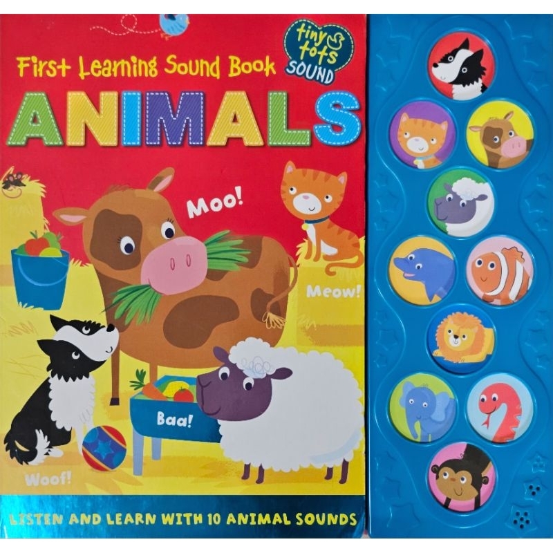 First learning sound book ANIMALS มือสอง | Shopee Thailand