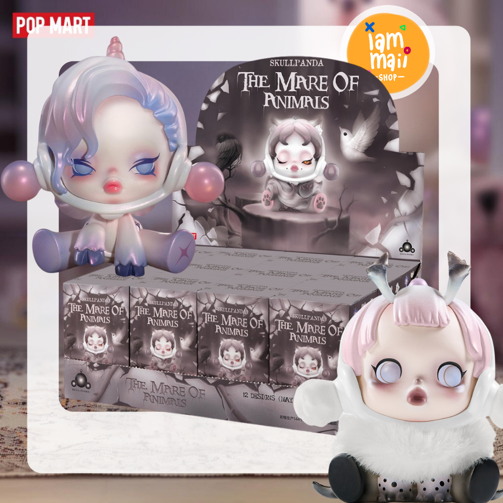[ยกกล่อง] SKULL PANDA Mare of Animal POPMART พร้อมส่ง กล่องสุ่ม ...