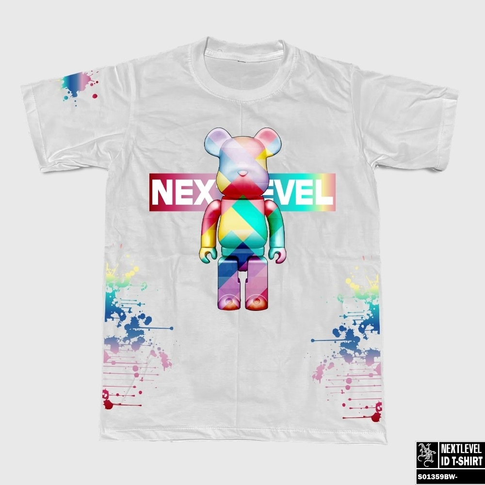 NXTLVL เสื้อยืด คอกลม ผ้าคอตตอน ลาย Bear Color Space ไซส์ S-6XL [S01359 ...