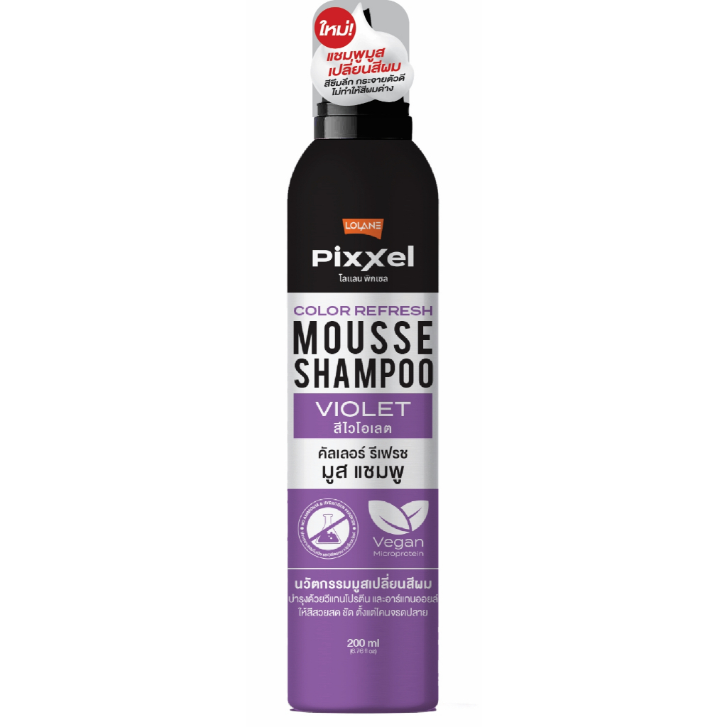 Lolane Pixxel Color Refresh Mousse Shampoo 200ml โลแลน พิกเซล คัลเลอร์ ...