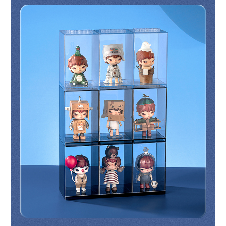 ตู้โชว์โมเดลแบบเดี่ยว POP MART Single Display Box 3-in-1 Set | Shopee ...