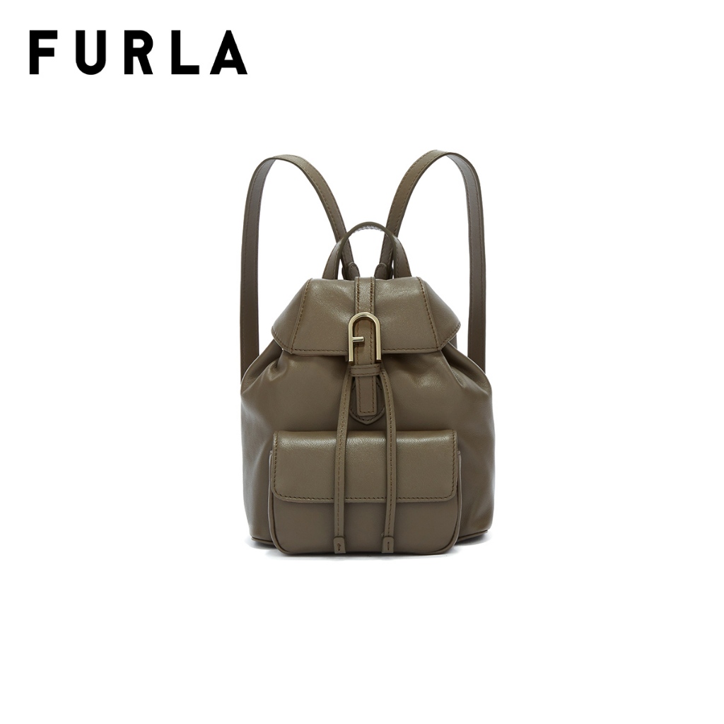 FURLA กระเป๋าเป้ รุ่น FURLA FLOW MINI BACKPACK สี SAGE | Shopee Thailand