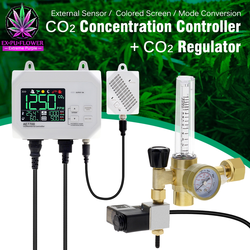 CO2 Controller เซ็นเซอร์ภายนอก หน้าจอสี การแปลงโหมด 3.8 นิ้ว ตัวควบคุม ...