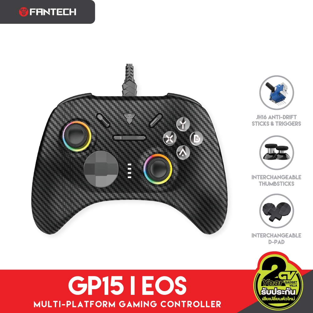 FANTECH รุ่น GP15 จอยเกมมิ่ง wired gaming controlle ปรับระดับได้ 3 โหมด ...