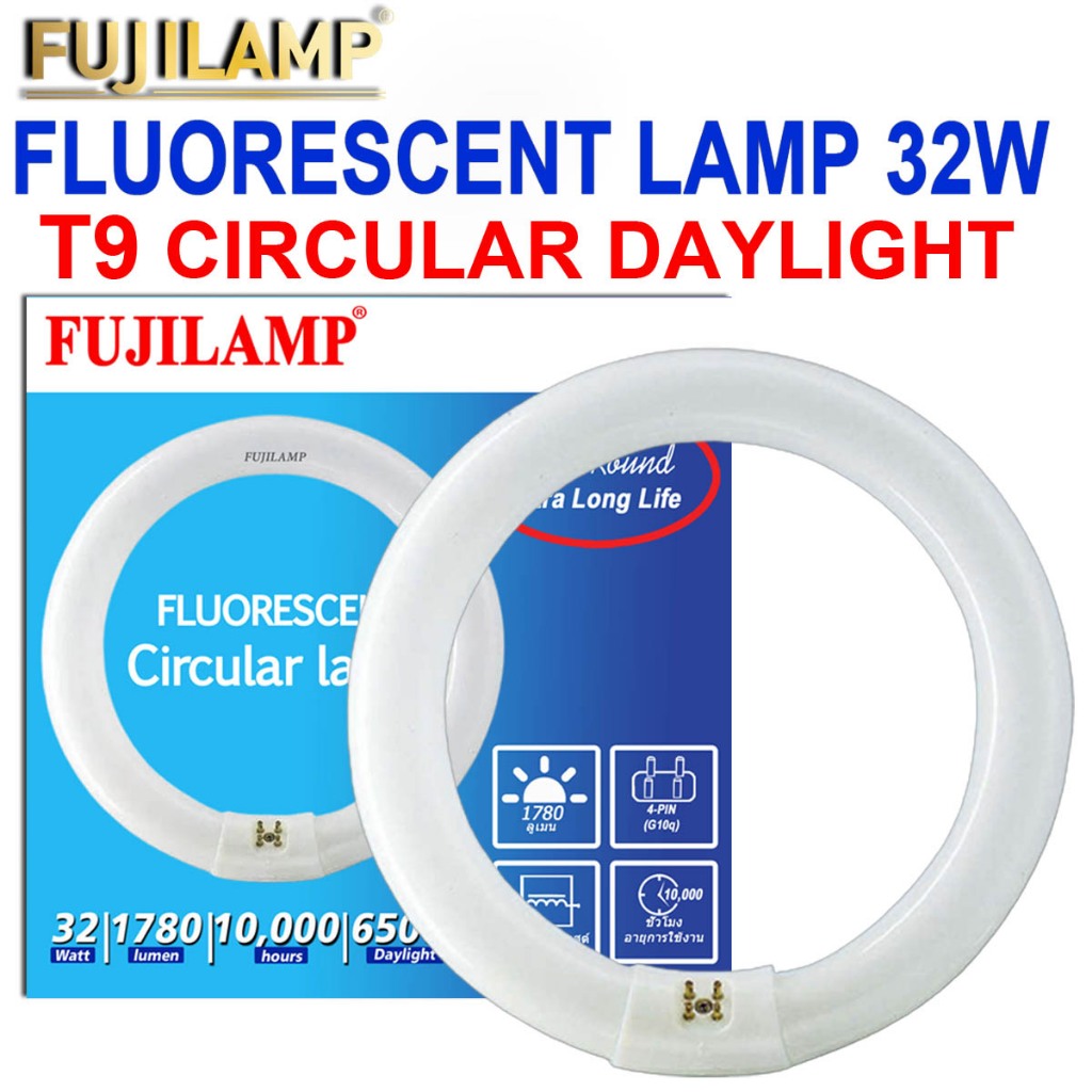 FUJILAMP หลอดนีออนกลม T9 Circular FluorescentLamp 22W 32W แสง Daylight รุ่นมาตรฐาน (HALO ...