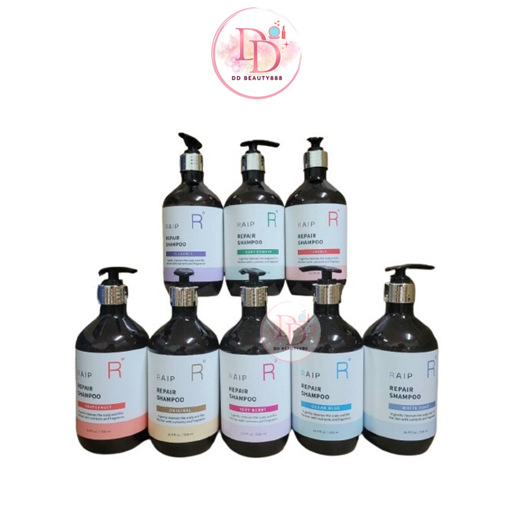 แชมพู/ครีมนวดผม RAIP Repair Shampoo 500ml / RAIP Repair Treatment 500ml ...