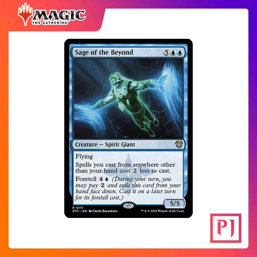 [MTG] Sage of the Beyond [OTC] [BLUE] [RARE] [NORMAL] [ENG] (การ์ดเมจิค / Magic the Gathering ...