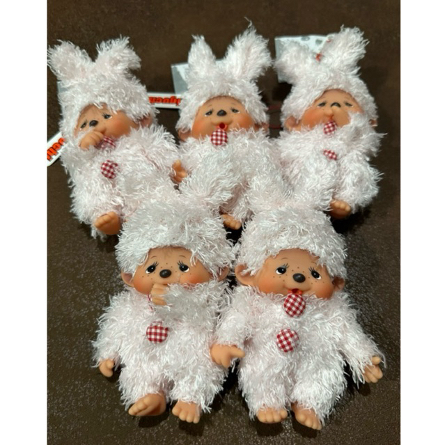 พร้อมส่ง ! Sekiguchi MyChhichi Pink Curly Rabbit Keychain พวงกุญแจขนาด ...
