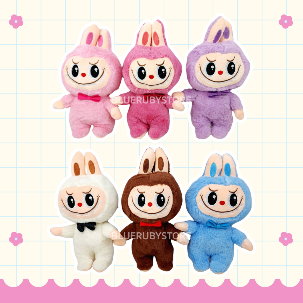 พร้อมส่ง ตุ๊กตาลาบูบู้ labubu 30cm งานแฟชั่น | Shopee Thailand