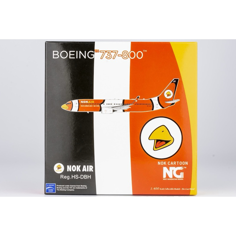 โมเดลเครื่องบิน Nok Air นกแอร์ Boeing 737-800 HS-DBH Scale 1:400 NG ...