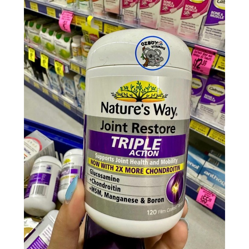 Nature‘s Way Joint Restore Triple Action 120 tabs | Shopee Thailand
