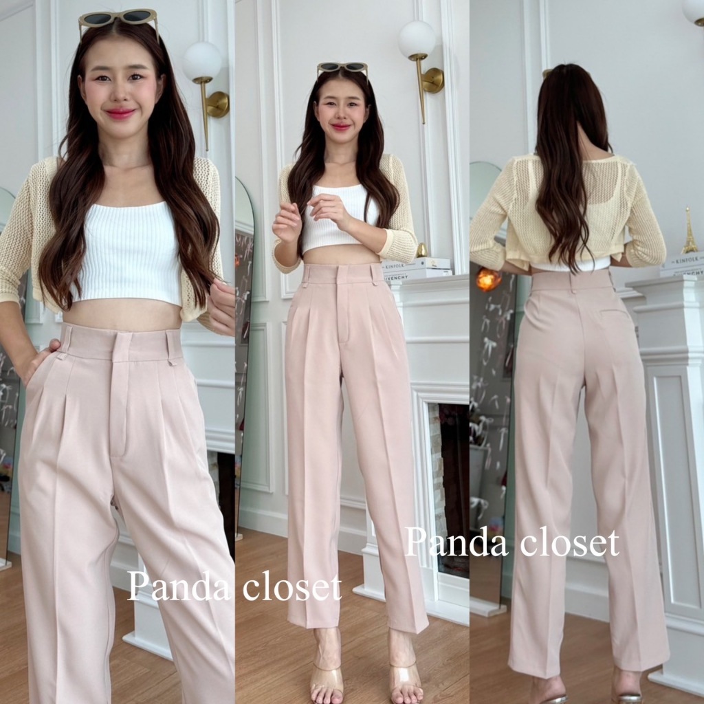 PD11 กางเกงทรงบอย Size : S-XXL แฟชั่นผู้หญิงเอวสูง รุ่นซาร่า กระเป๋าเจาะผ้าเบอลิน | Shopee Thailand