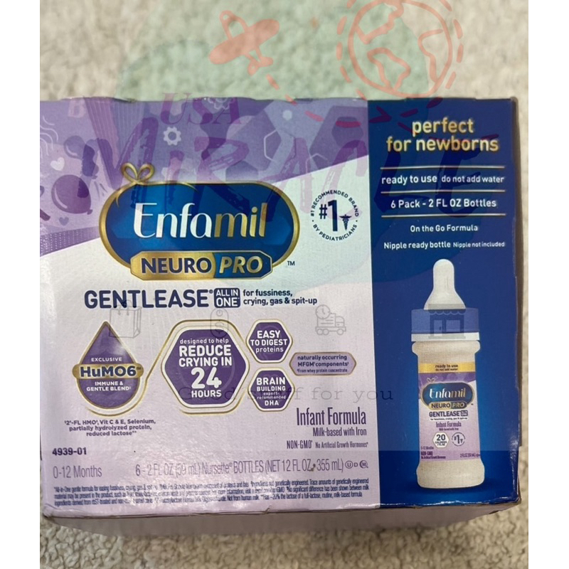 🍼💪🏻👶🏻EnfaMil Neuro Pro Gentlease นมผงสำเร็จรูปพร้อมดื่ม 2 ออนซ์ ...
