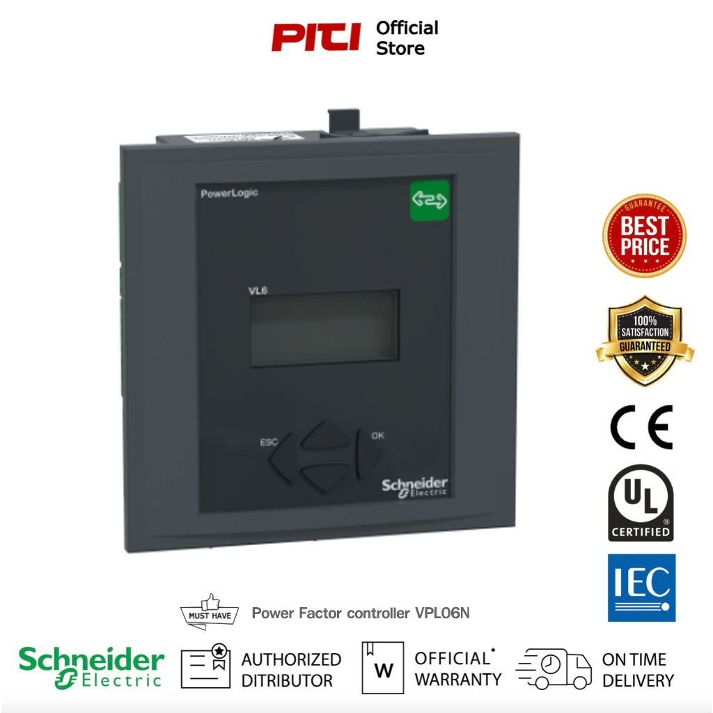Schneider Power Factor controller VPL06N 6 Steps VarPlus PowerLogic ...