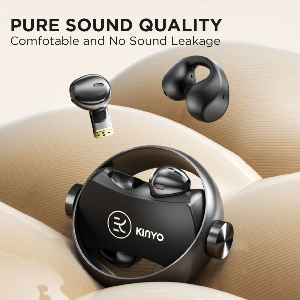 Kinyo A20 หูฟังบลูทูธ หูฟังคู่ทูอินวัน 2in1 TWS หูฟังBluetooth 5.3 หูฟังบลูทูธไร้สาย หูฟังบลูทูธ ...
