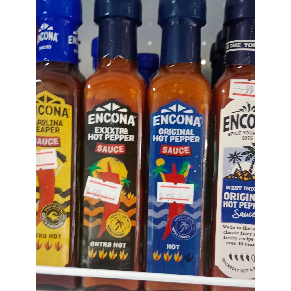 ENCONA * BLUE LABEL * Original Hot Pepper Sauce - BLUE LABEL Chilli ...