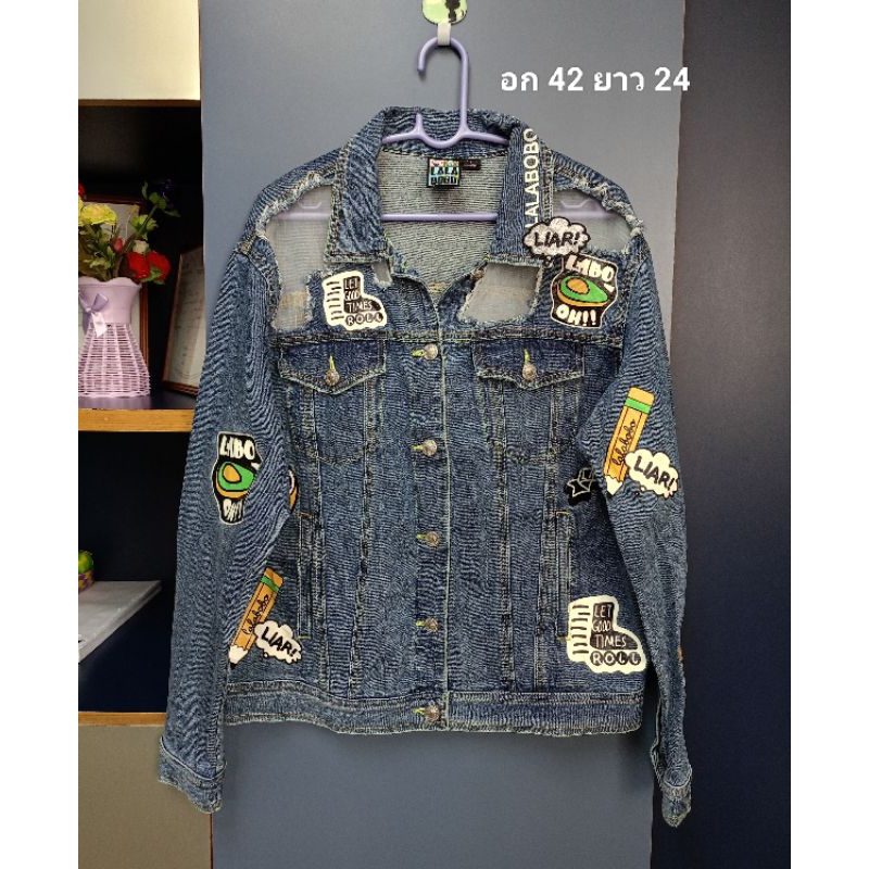 ส่งต่อ เสื้อยีนส์แขนยาว LALA BOBO | Shopee Thailand