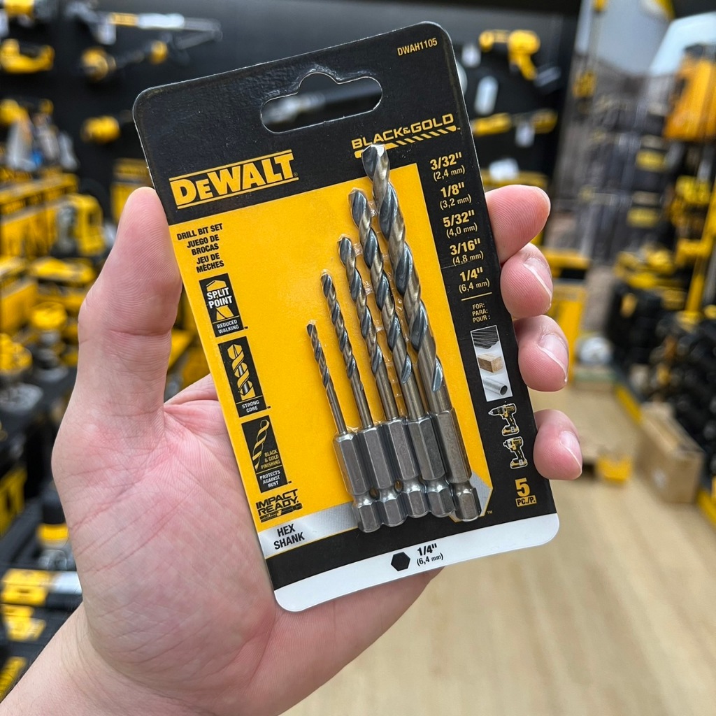 DWAH1105 ดอกสว่าน HEK SHANK DEWALT 5ชิ้น/แพ็ค ของแท้ พร้อมส่ง | Shopee ...