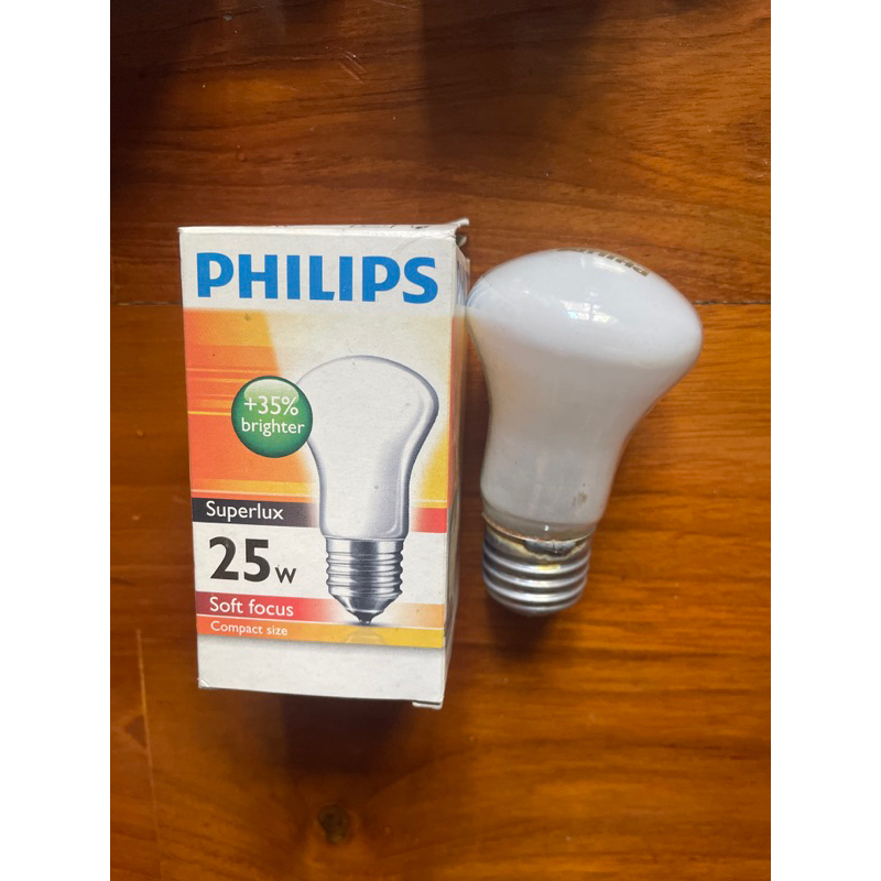 PHILIPS SUPERLUX INCANDESCENT LAMP หลอดไฟฟิลิปส์ หลอดไส้ ซุปเปอร์ลักซ์ 25W,40W,100W E27 มีตำหนิ ...