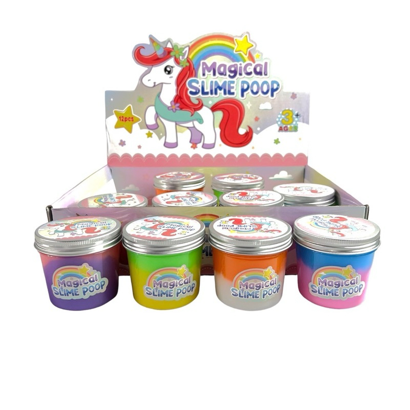 Magical Slime Poop สไลม์ สองสี สุดน่ารัก เล่นสนุก ไร้กลิ่นเคมี ปลอดภัย ...