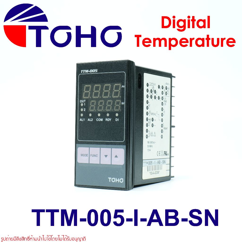 TTM-005 TOHO TTM-005-I-AB-SN TOHO Temperature Controller DIGITAL ...