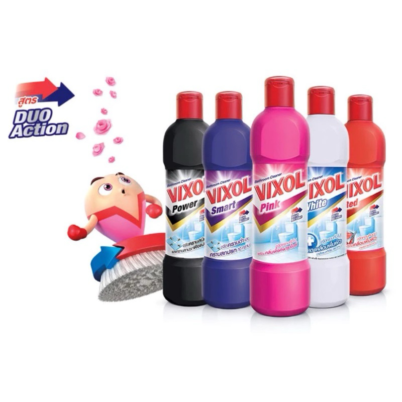 🚽[ 3 ขวด 900 ml. ] 🪠 วิกซอล น้ำยาทำความสะอาดห้องน้ำ VIXOL 900ml แพ็ค 3 ...