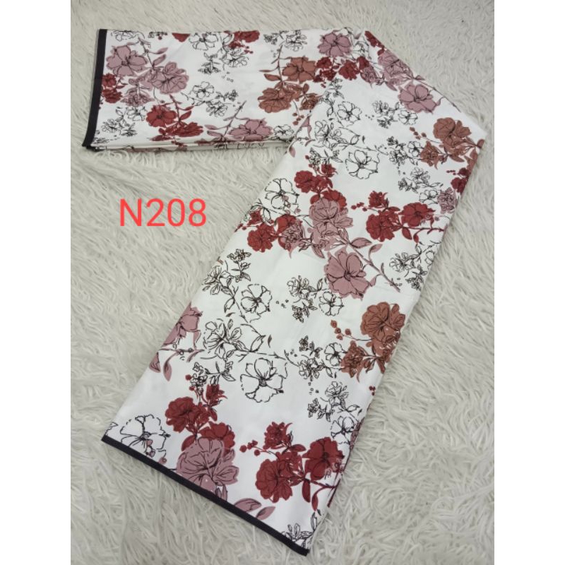 ผ้าบาติก ผ้าคอตตอน100% ผ้านิ่มไม่ลื่นสีไม่ตกซับน้ำได้(N235)ผ้าถุงเย็บสำเร็จพร้อมนุ่งและตัดชุดได้ ...