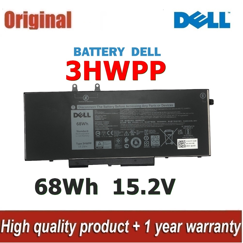 ♛Dell แบตเตอรี่ 3HWPP (สำหรับ Latitude 5401 5411 5501 5511 Precision ...