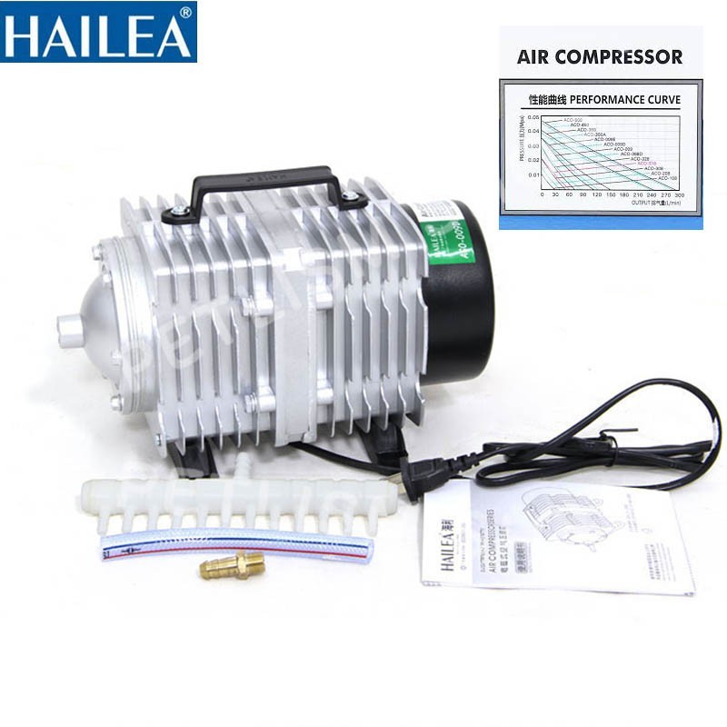 HAILEA รุ่น ACO-208 ปั๊มลมตู้ปลา บ่อปลา ปั๊มลมระบบลูกสูบ พร้อมใช้งาน ...