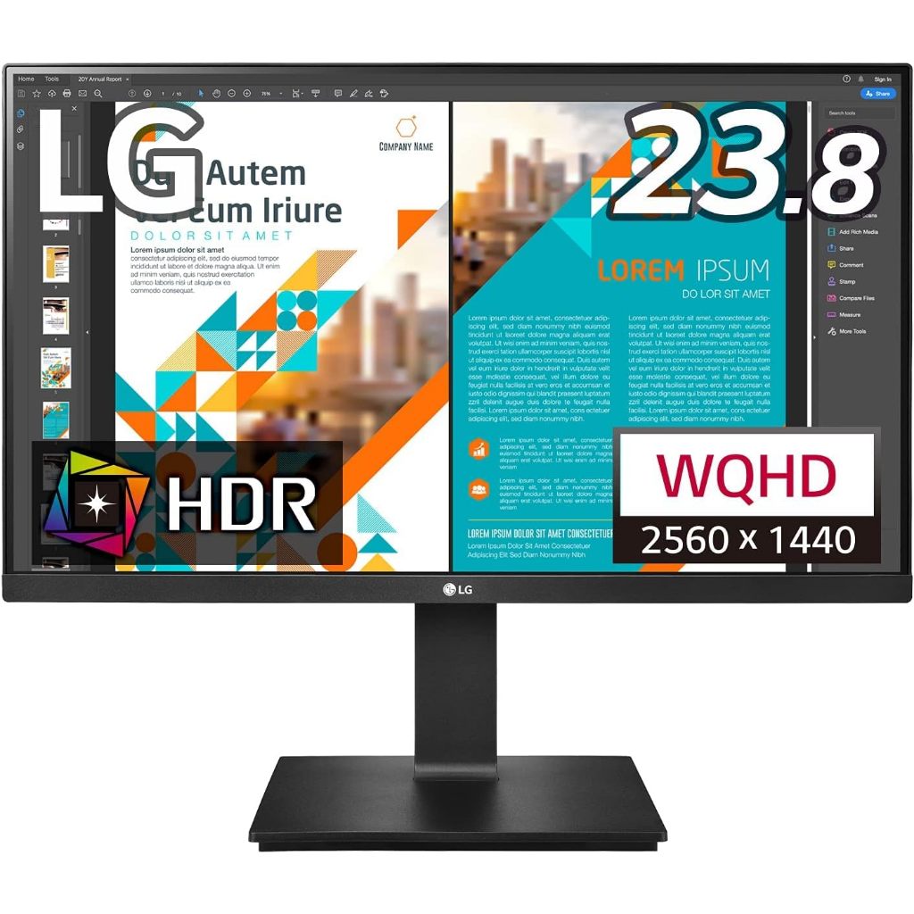 MONITOR (จอมอนิเตอร์) LG 24QP550-B Monitor (IPS 2K 75Hz) | Shopee Thailand