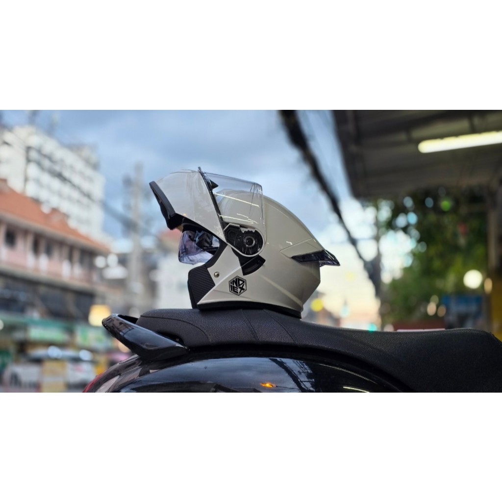 Enzo หมวกกันน็อค ยกคาง ยี่ห้อ Index Helmets รุ่น Enzo แว่น 2ชั้น ...