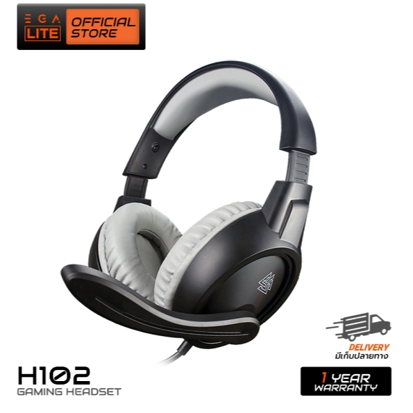 EGA LITE H102 หูฟังเกมมิ่ง Gaming Headset Jack 3.5mm มีให้เลือก 3 สี รับประกันสินค้า 1 ปี ...