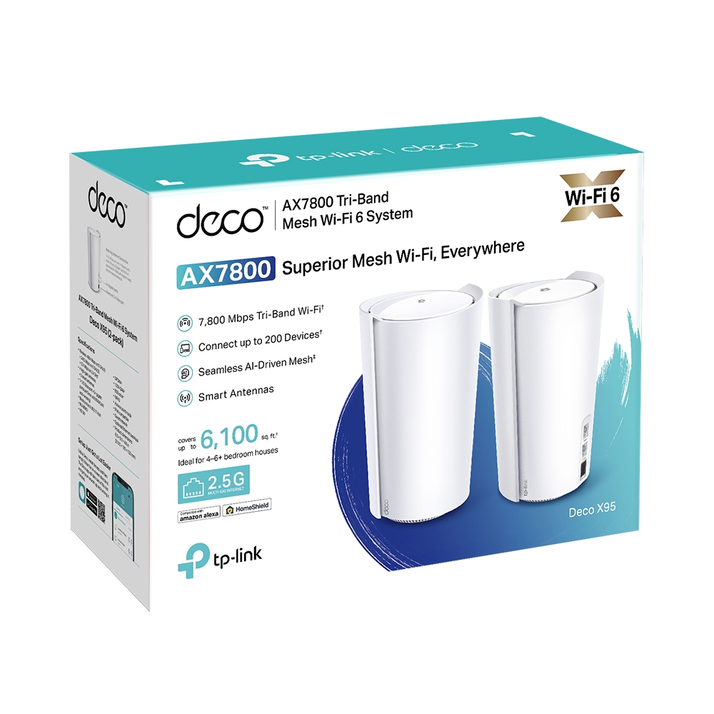 TP-LINK DECO X95 AX7800 Whole Home Mesh WiFi 6 System (2 pack) | Shopee ...