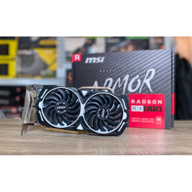 การ์ดจอ VGA MSI ARMOR RX470 4GB/570-580 8GB มือสอง ไม่มีกล่อง | Shopee ...