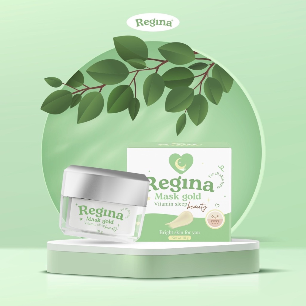 เรจิน่ามาส์ก REGINA MASK GOLD ( มาส์กทองคำหน้าฟู ) VITAMIN SLEEP BEUATY ...