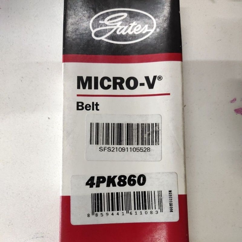 สายพาน 4PK860 ยี่ห้อ Gates | Shopee Thailand