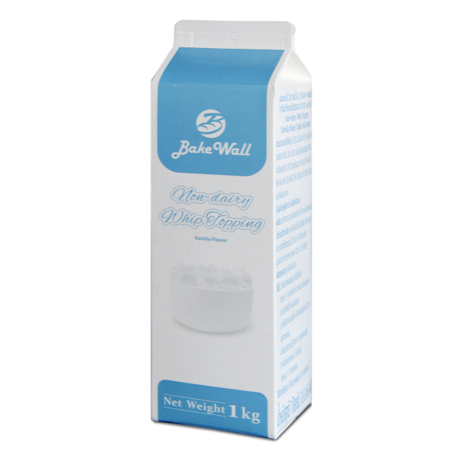 Bake Wall Non-Dairy Whip Topping (Vanilla Flavor) 1L (Frozen Whipping ...