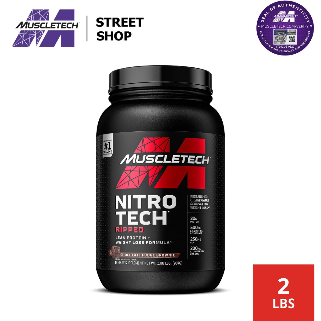 Muscletech - Nitrotech Ripped 2lb [ 21 Servings ] | Shopee Thailand
